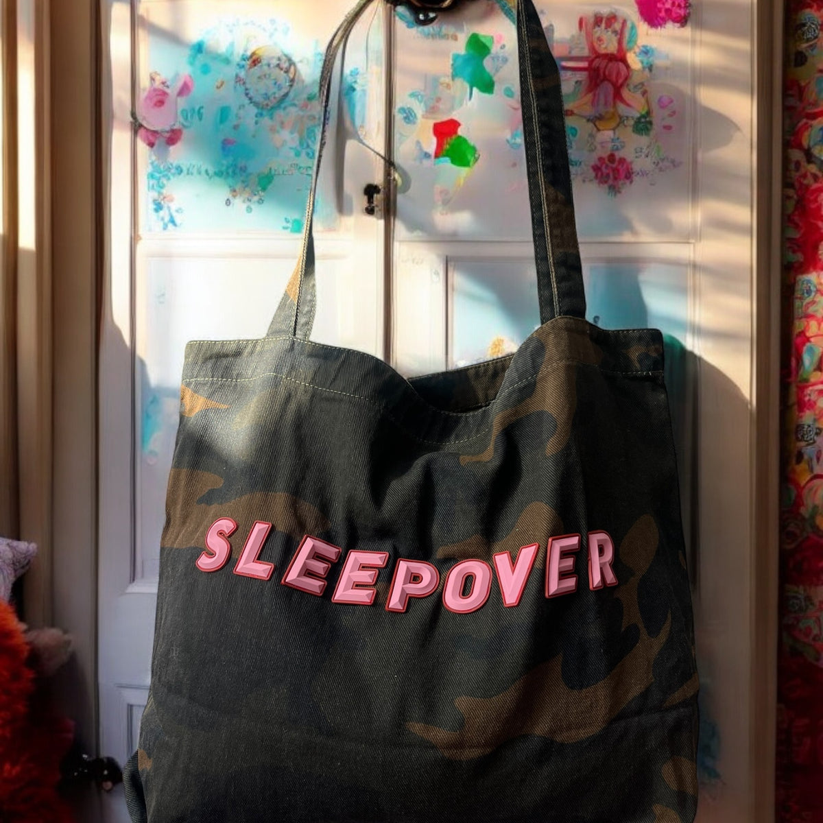 Rubber wording camo bag – SWYC